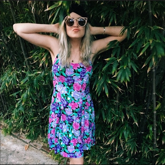 allison blair | Dresses | Spaghetti Strap Floral Allison Blair Summer ...